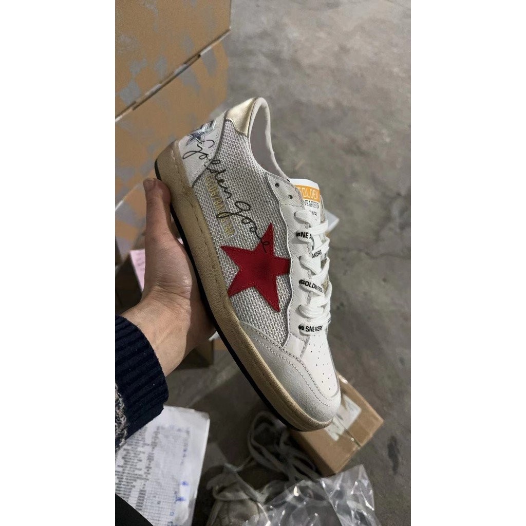 G204 SHISB6 GGDB BALLSTAR Homens Mulheres Low-top Sneakers Estrela Suja ...