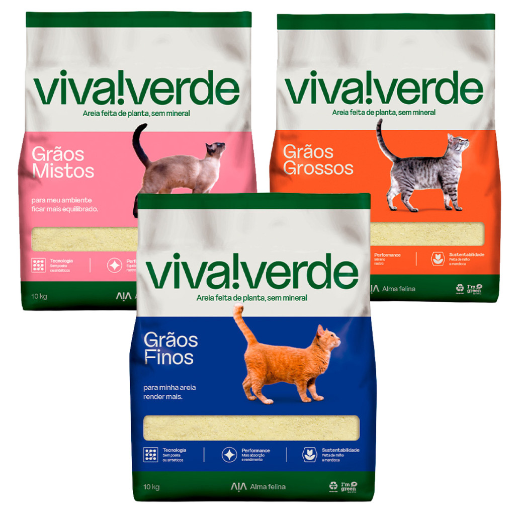 Areia Viva Verde 10Kg | Petfive | Shopee Brasil