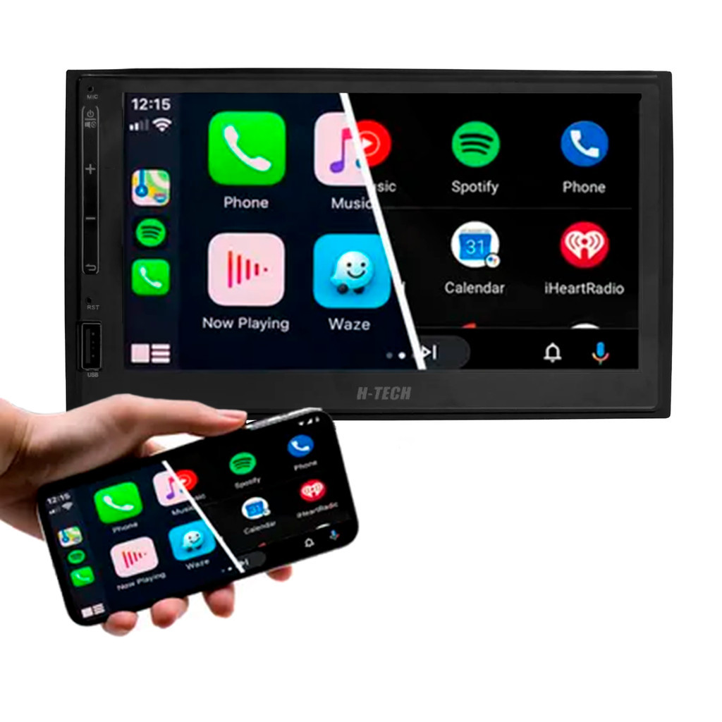 Multimidia 2 Din 7 Pol Ht-7030ca Android Auto Carplay 32gb H-Tech ...
