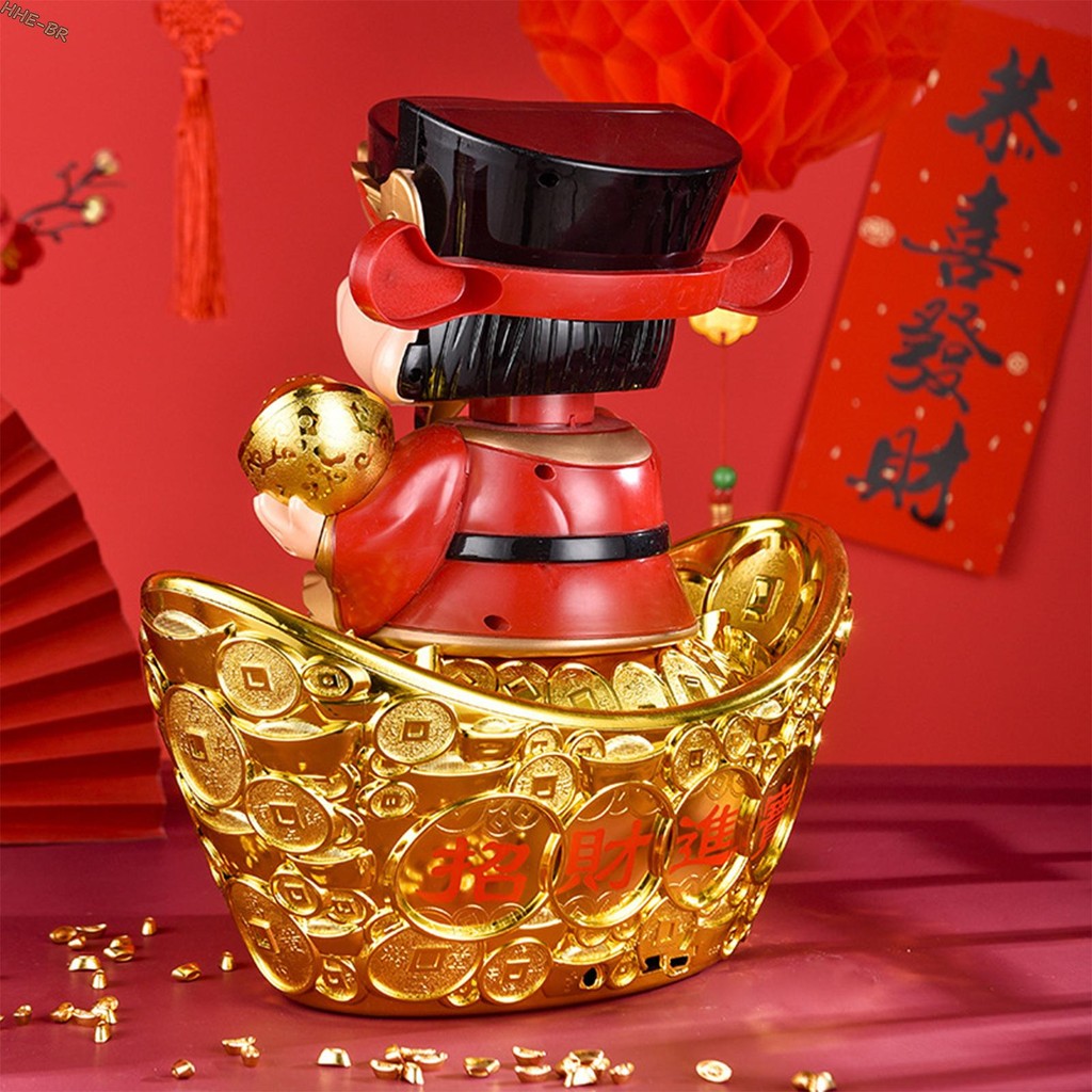 Deus Solar Da Riqueza Ornamento Caishen Estatuetas Escultura Painel ...