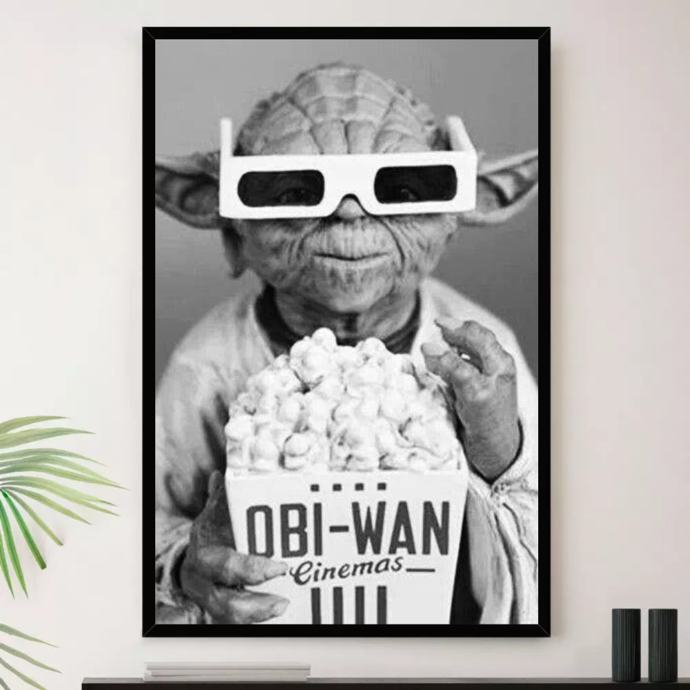 Quadro Yoda Mestre Filme Geek Decorativo A4 23x33cm | Shopee Brasil