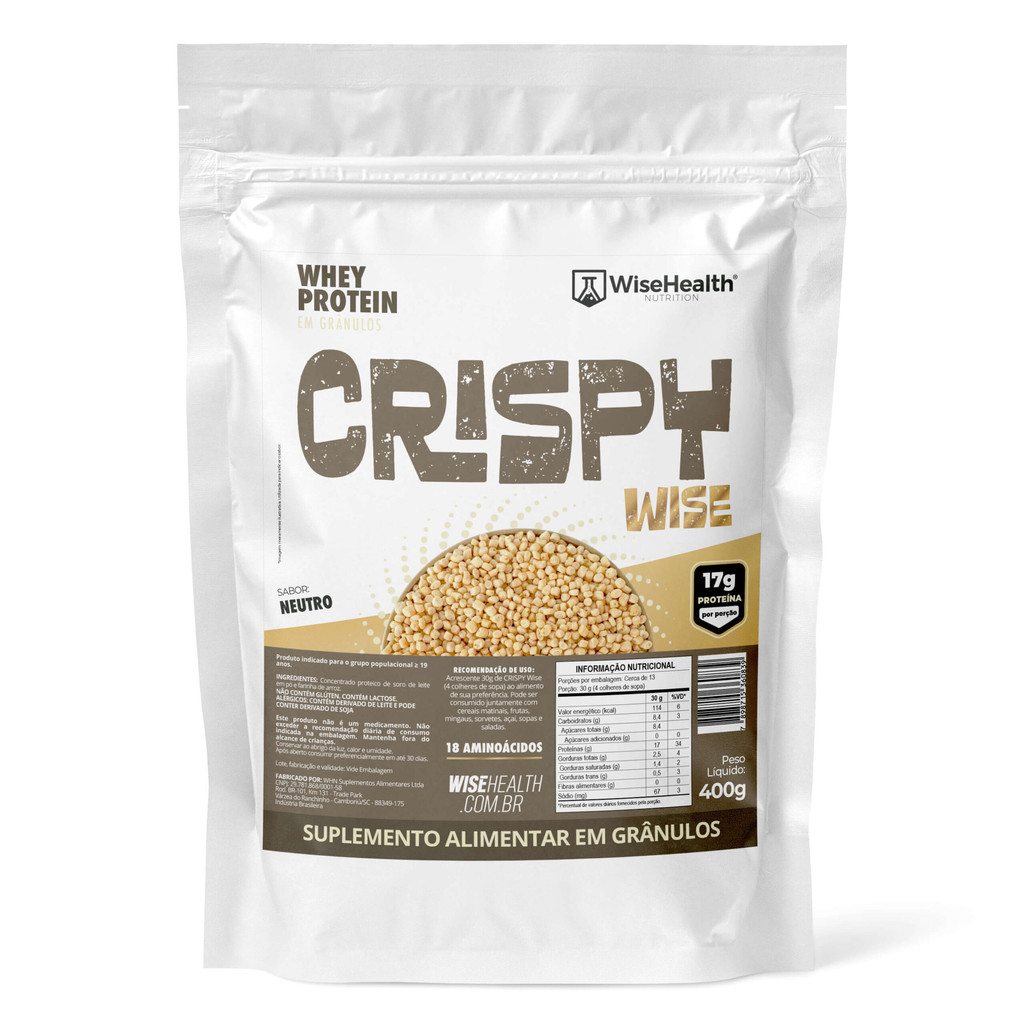 CRISPY WISE (400g) - Crisp proteico à base de Whey Protein | Shopee Brasil