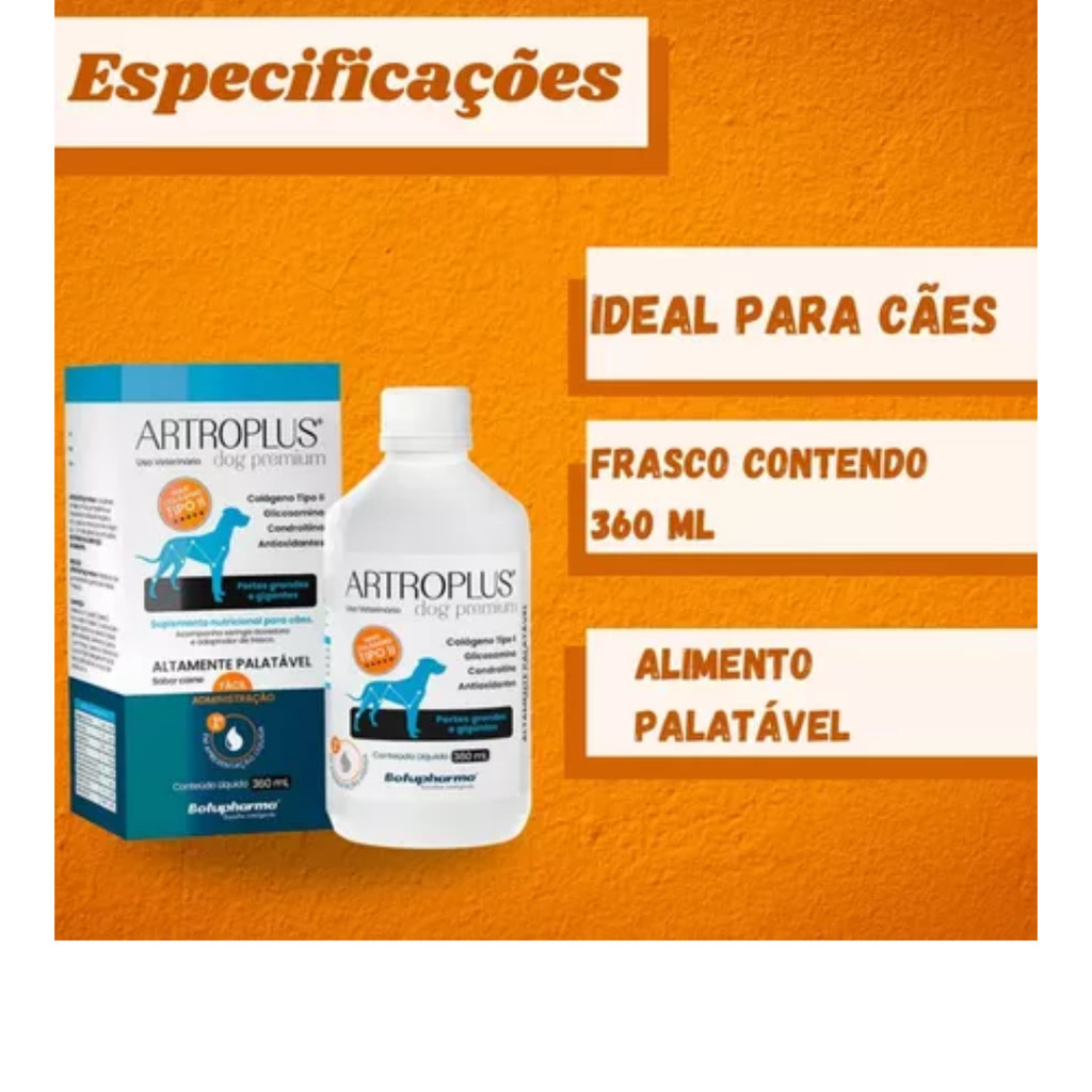 Suplemento Nutricional Artroplus Dog Premium - 90ml | Shopee Brasil