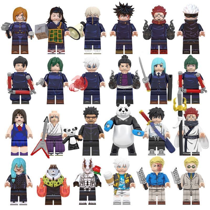 Compatível com minifiguras Lego Spell Fighting Gojo Go Seven Seas ...