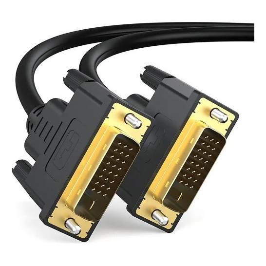 Cabo Dvi-d Dual Link 24+1 Macho X Dvi 24+1 Macho 1,8 Metros | Shopee Brasil