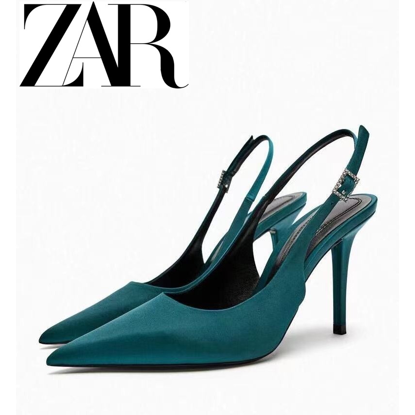 Zarar Primavera Verão Novo Estilo Sapatos Femininos Azul Estilo Francês ...