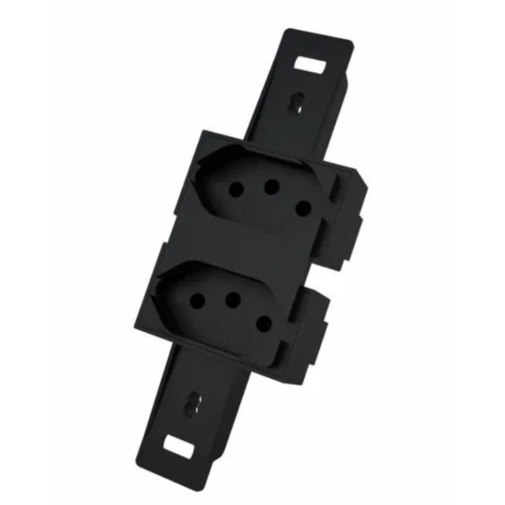 MODULO TOMADA DUPLA CONDULETE 20A PRETO 90311 B.LUX | Shopee Brasil