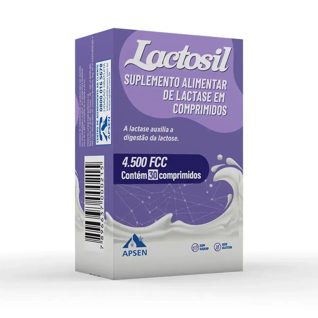 Suplemento Lactosil 4500 FCC Com 30 Comprimidos - Aspen | Shopee Brasil