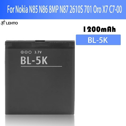 BL-5K BL5K Bateria para Nokia, Baterias de Telefone, C7, N85, N86, 8MP ...