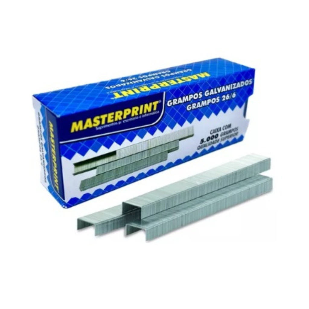 KIT 10 GRAMPO GALVANIZADOS 26/6 5000 UNIDADES | Shopee Brasil