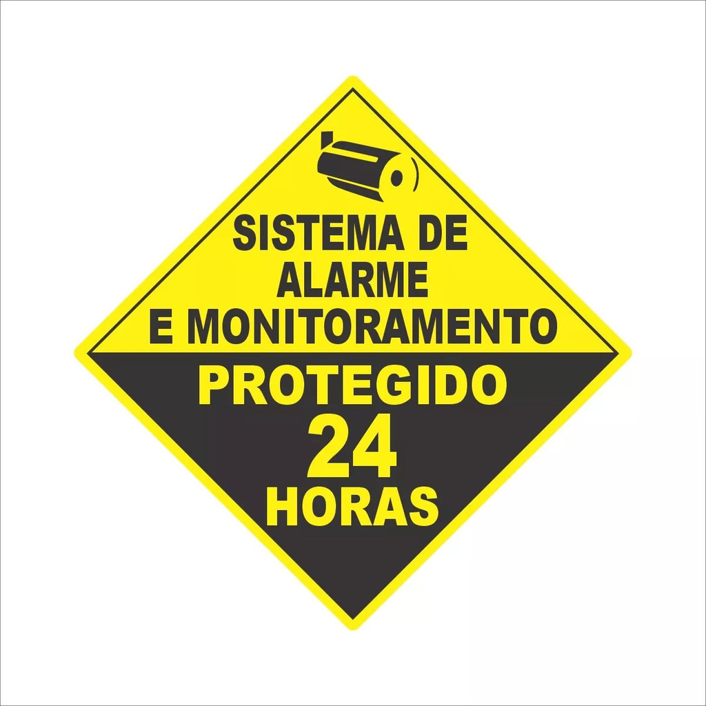 pLACA INTICATIVA Sinalização SINALIZATIVA Local Monitorado 24h ...