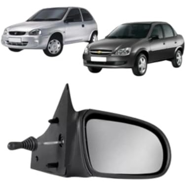 ESPELHO RETROVISOR EXTERNO GM CORSA/ WAGON/ WIND 94/02 CORSA PICKUP 95/03 CORSA CLAASIC 95/16 ...