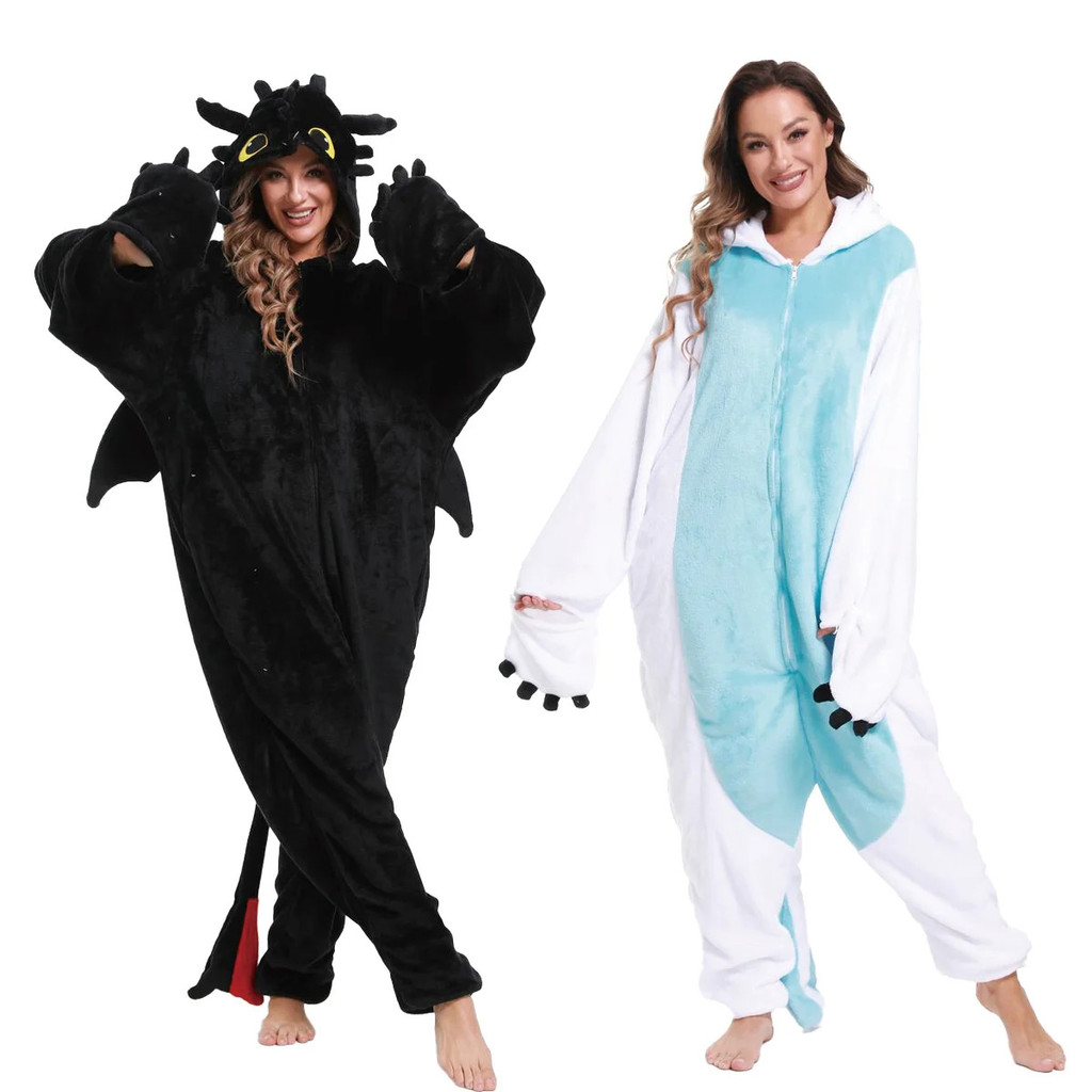 Kigurumi Macacão Dos Desenhos Animados Pijamas Para Crianças E Adultos ...