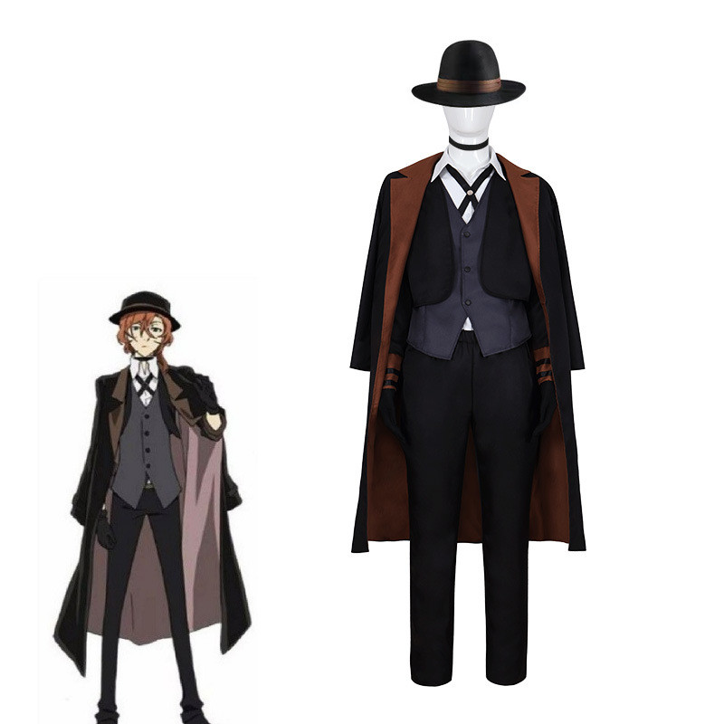 Anime Bungo Stray Dogs Nakahara Chuuya cosplay roupas festa traje ...