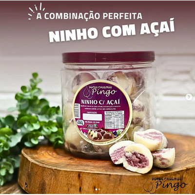 DOCE PINGO NINHO COM ACAI 600G +-20UNI | Shopee Brasil