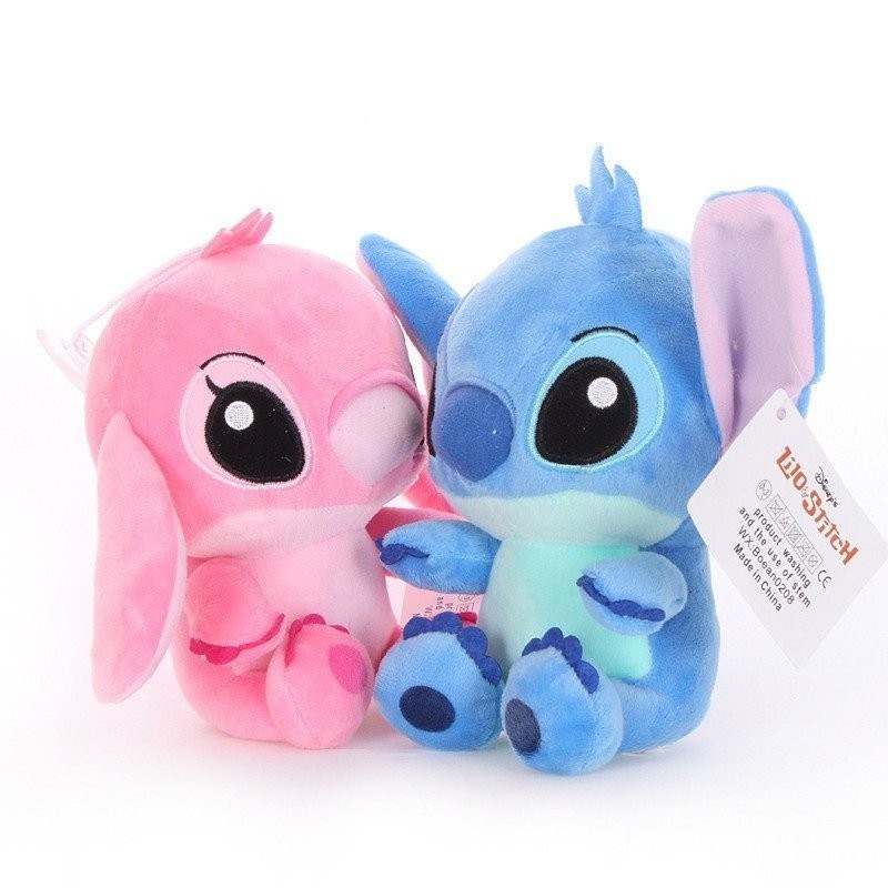 20cm Boneco de Pelúcia Stitch Lilo Boneco Kawaii para Crinaças Pelucia ...