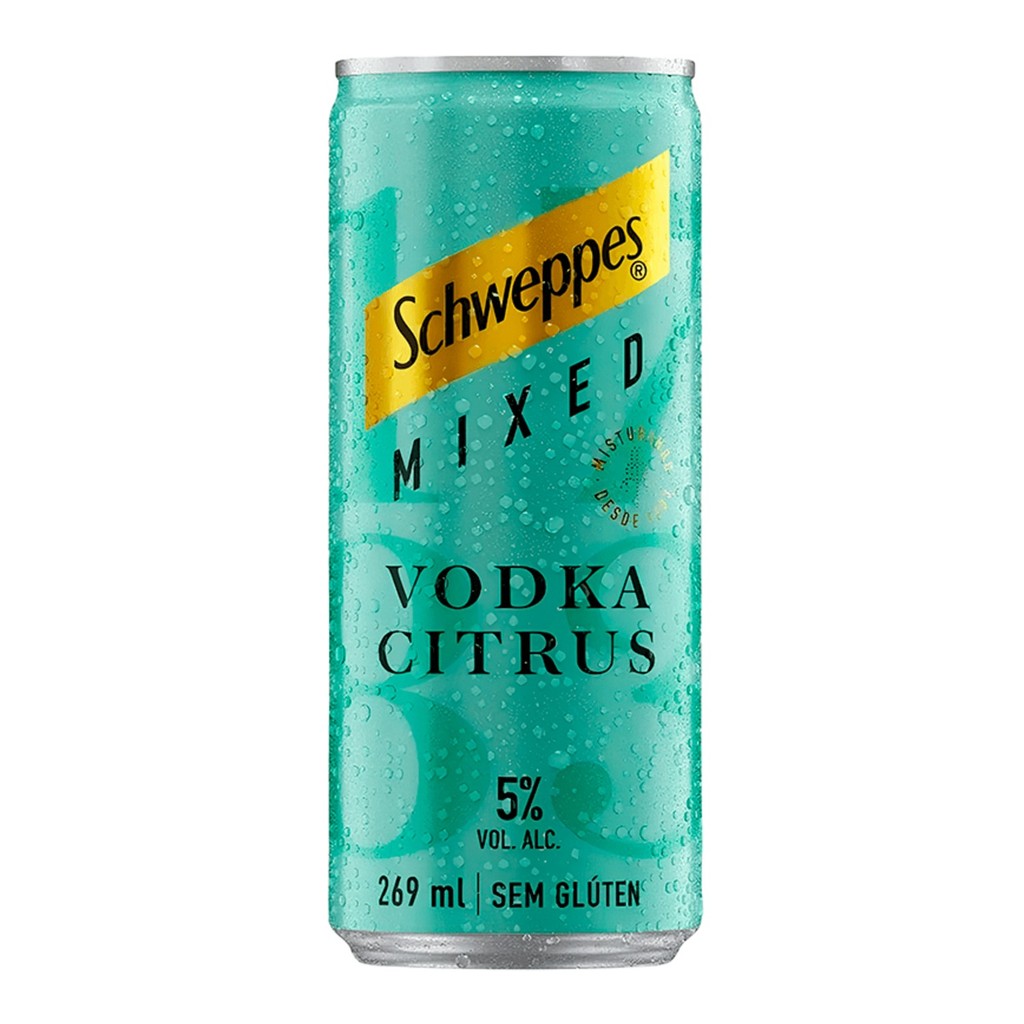 Kit c/ 12und Drink Pronto SCHWEPPES Vodka & Citrus 269ml | Shopee Brasil