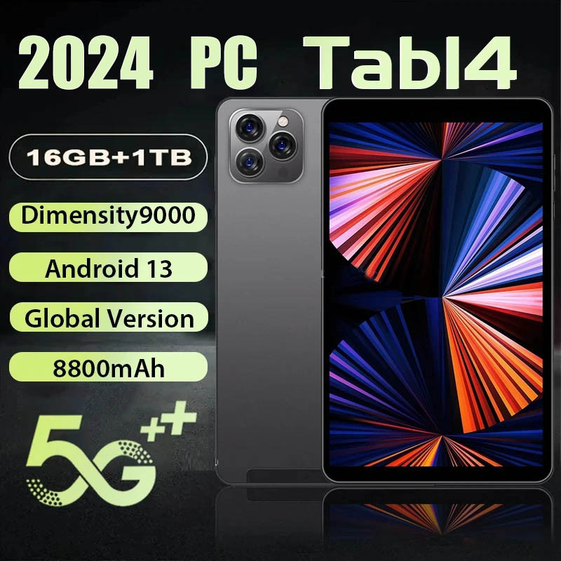 2024 novo estilo Tablet PC 8.0-Android 13.0 grande memória 16G + 1TB ...