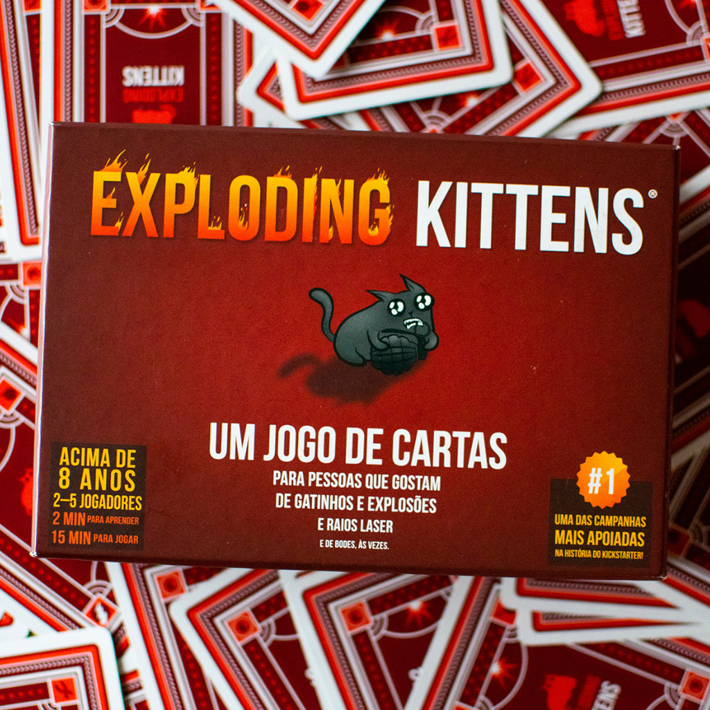 Jogo de Cartas Divertido Exploding Kittens Galapagos Card Game | Shopee Brasil