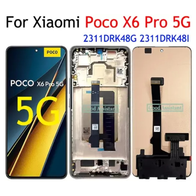 AMOLED Frontal Tela Display Para Poco X6 pro 5g Sem aro e com aro ORIGINAL | Shopee Brasil