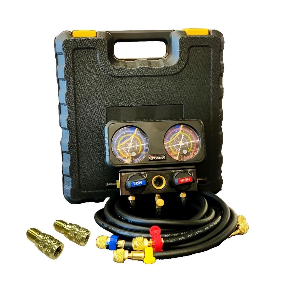 KIT MANIFOLD ANALOGICO PRO R32 R410A R22 R134A C/ MANG 1,2MT - GALLANT ...