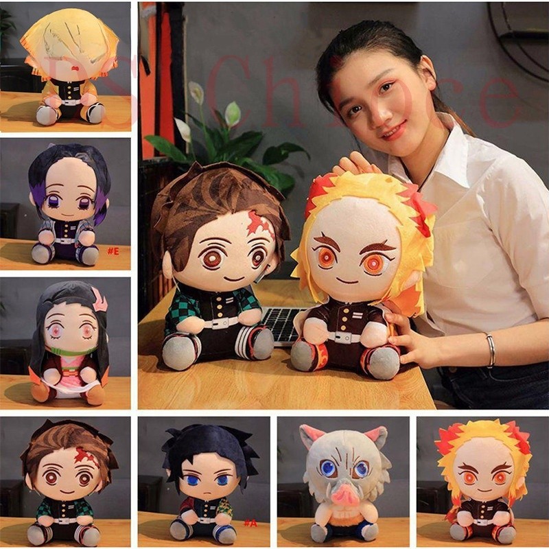 Brinquedo De Pelúcia Lantong Zenitsu Inosuke Kimetsu No Yaiba Giyuu ...
