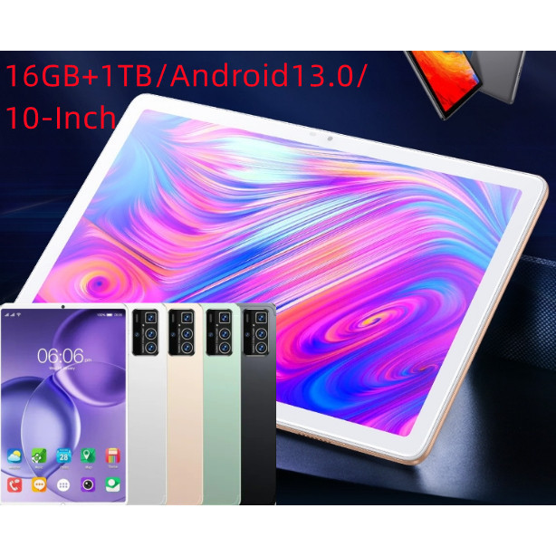 Almofada 10.1-Polegada Ultra-fino tela cheia Android 13 cartão duplo 5G ...