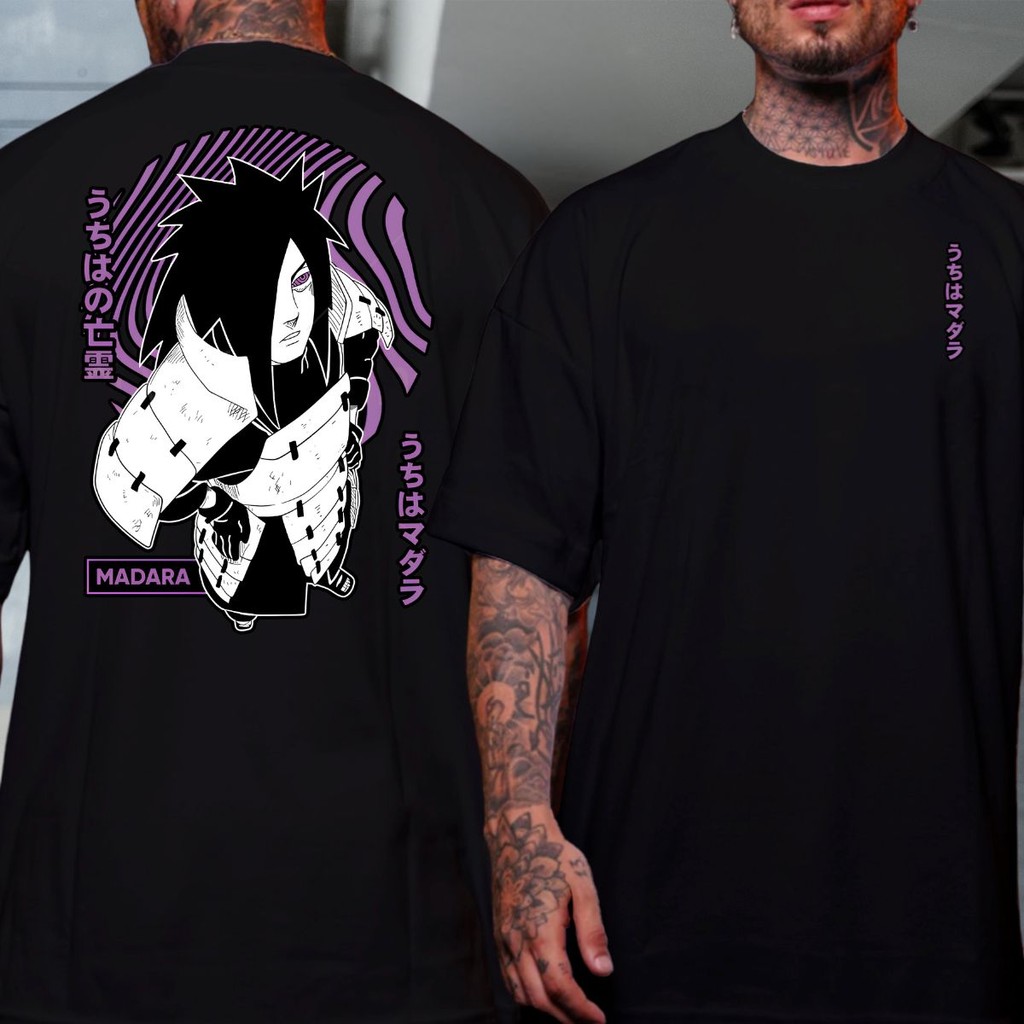 Camiseta Anime Madara Uchiha Lider Clã Naruto Shippuden Serie Mangá ...