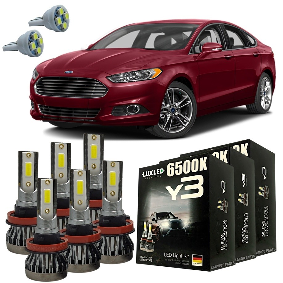 Kit Lâmpadas Super Led Y3 Ford Fusion 2006 A 2016 Farol Alto Baixo ...