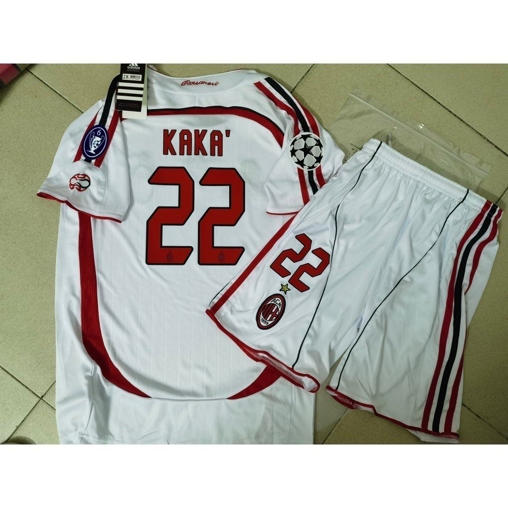 06-07 AC Milan MALDINI KAKA Camiseta retro do futebol | Shopee Brasil
