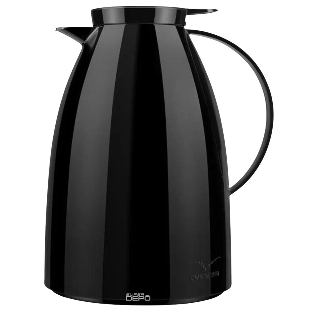 Bule Viena Garrafa Térmica com Gatilho 1 Litro Invicta Preto | Shopee ...