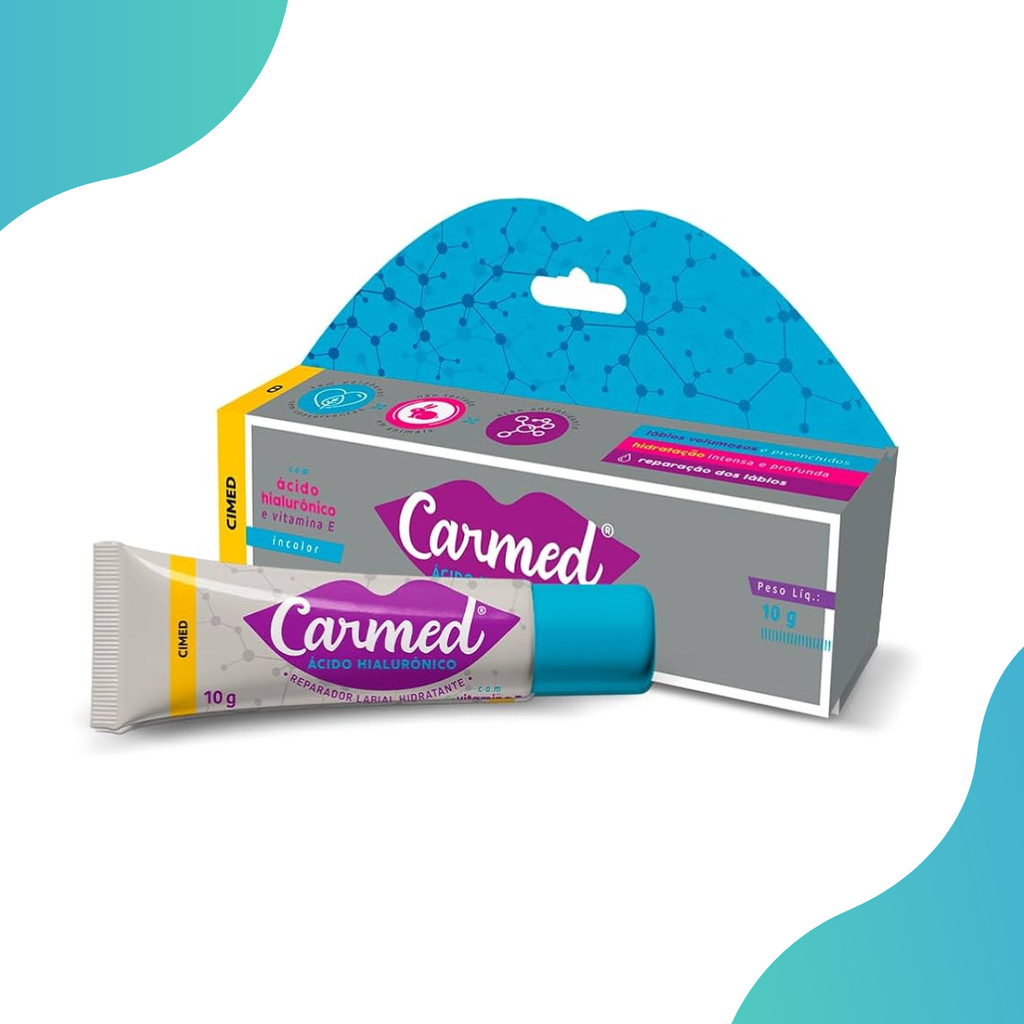 Carmed Balm Cimed Hidratante Labial Com Acido Hialuronico | Shopee Brasil
