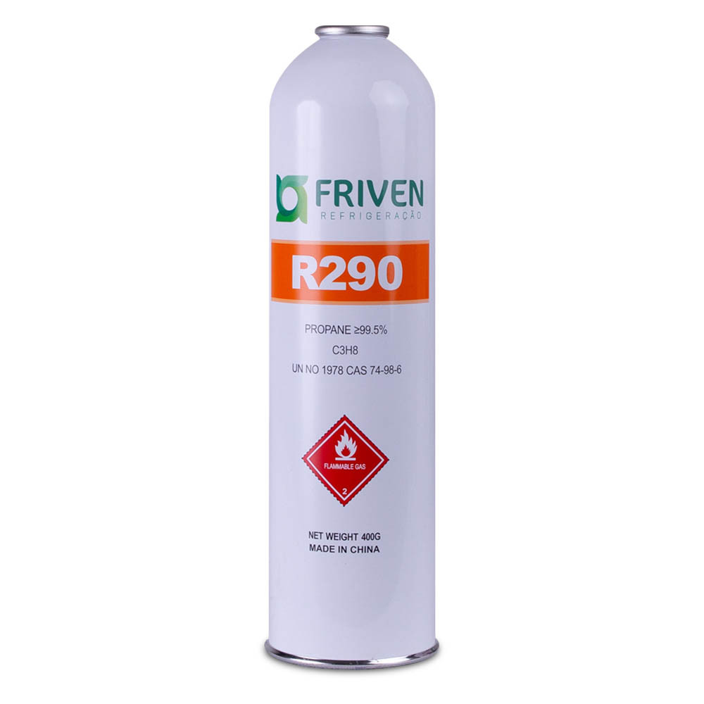 GAS REFRIGERANTE R290 LATA 400 GRAMAS - FRIVEN | Shopee Brasil