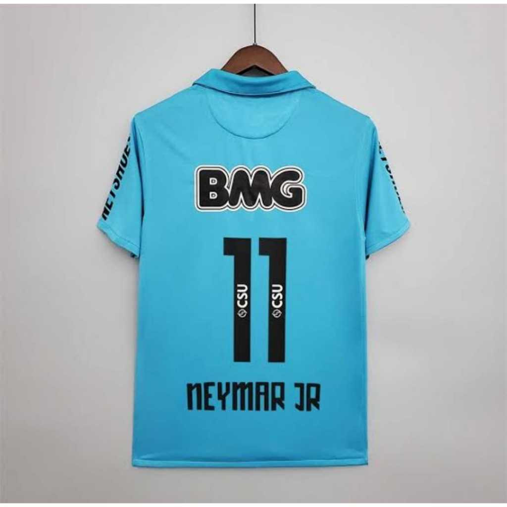 Novidade Camisa Santos Neymar Retro 2012 Azul - Envio Imediato | Shopee ...