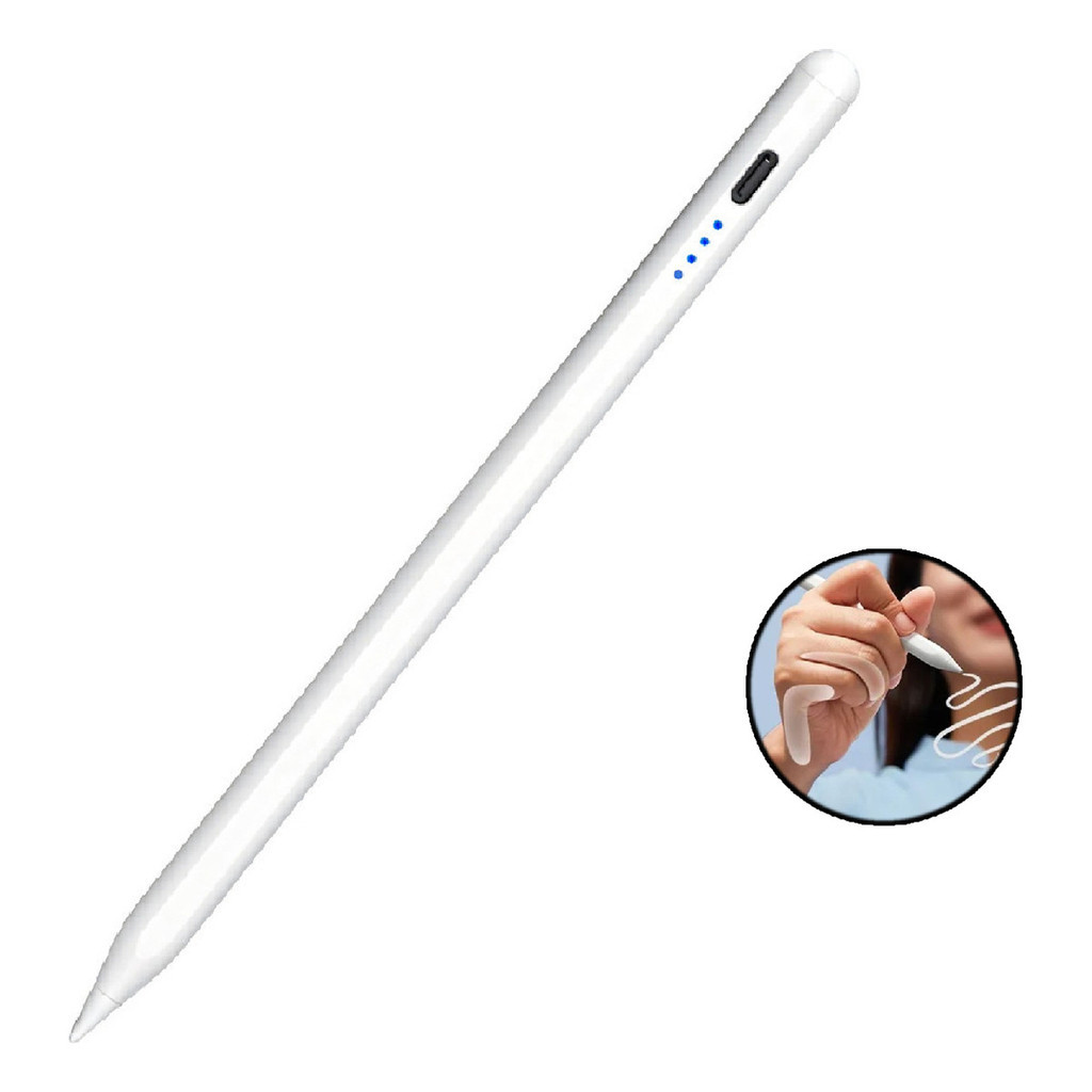 Caneta Touch Screen Pencil Com Palm Rejection Para iPad Recarregável ...
