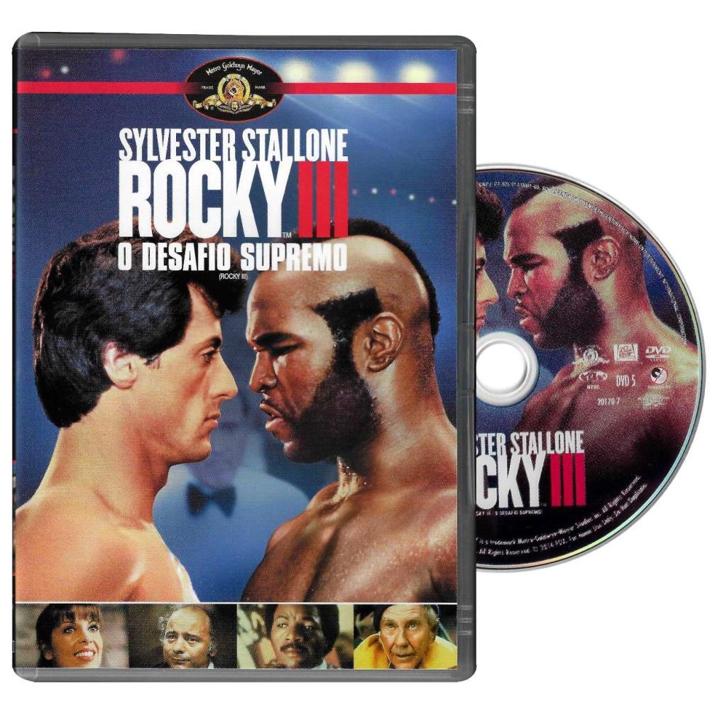 DVD Sylvester Stallone Rocky III O Desafio Supremo | Shopee Brasil
