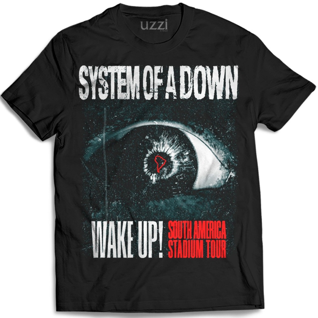 Camiseta System Of A Down Tour 2025 South America Wake Up | Shopee Brasil