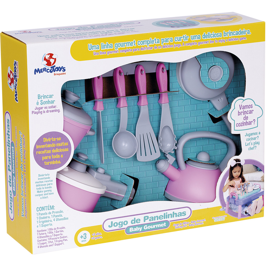 Cozinha Infantil Rosa Panelinhas e Utensílios Brinquedo para Meninas + 3 anos | Shopee Brasil