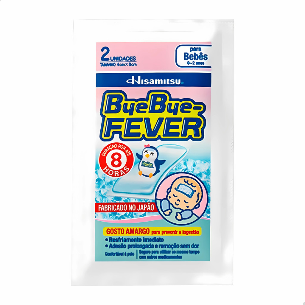 Adesivo Bye Bye-Fever - Bebê - 2 Adesivos - Hisamitsu | Shopee Brasil