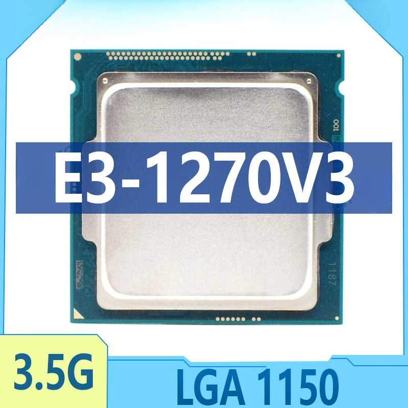 Xeon E3-1270 v3 E3 1270 v3 E3 1270v3 CPU Quad-Core de oito thread 3,5 GHz usado L2 = 1M L3 = 8M ...