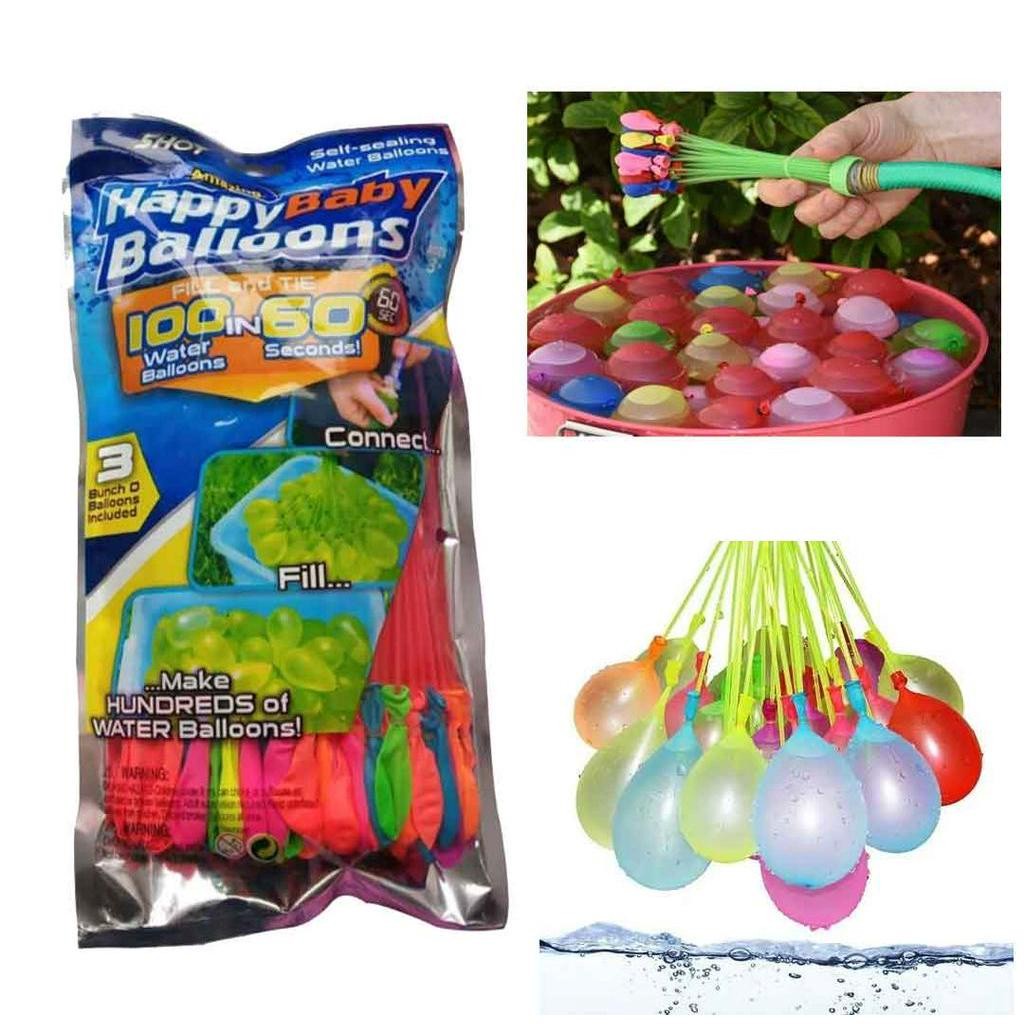 Balão De Água Guerra De Bexiga 111 Bexigas Splash Ball 1 a 5 Pacote ...