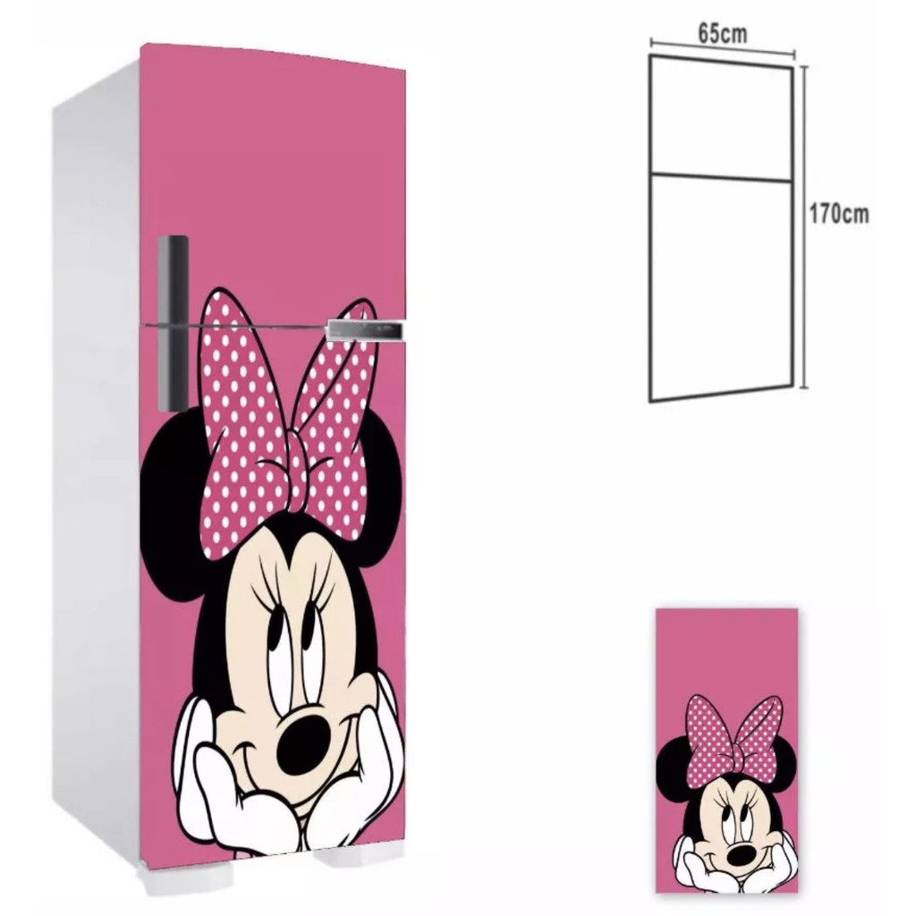 Adesivo Para Geladeira Freezer Auto Colante Mickey Mouse Minnie ...