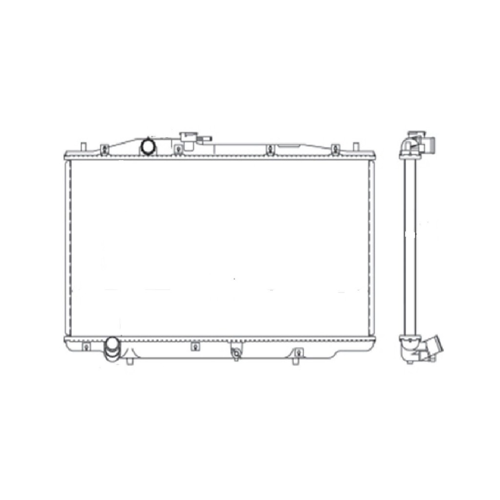 RADIADOR HONDA ACCORD 3.0 COM AR 2003 2004 2005 A 2007 NOTUS | Shopee ...