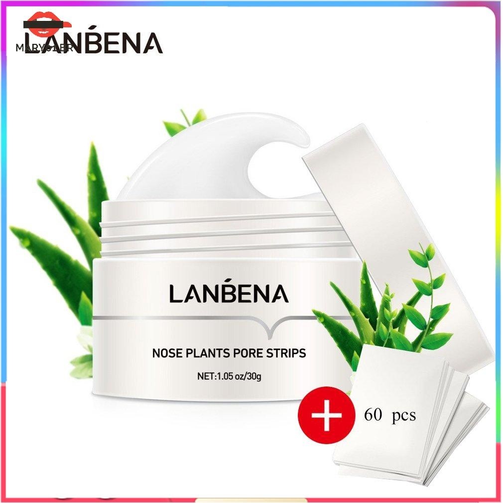 A máscara LANBENA remove os cravos do nariz/tiras de poros/cuidados com a pele 60 folhas de ...