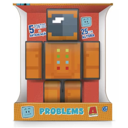 Boneco Zoom 25 Cm Minecraft Turma Do Problems | Shopee Brasil