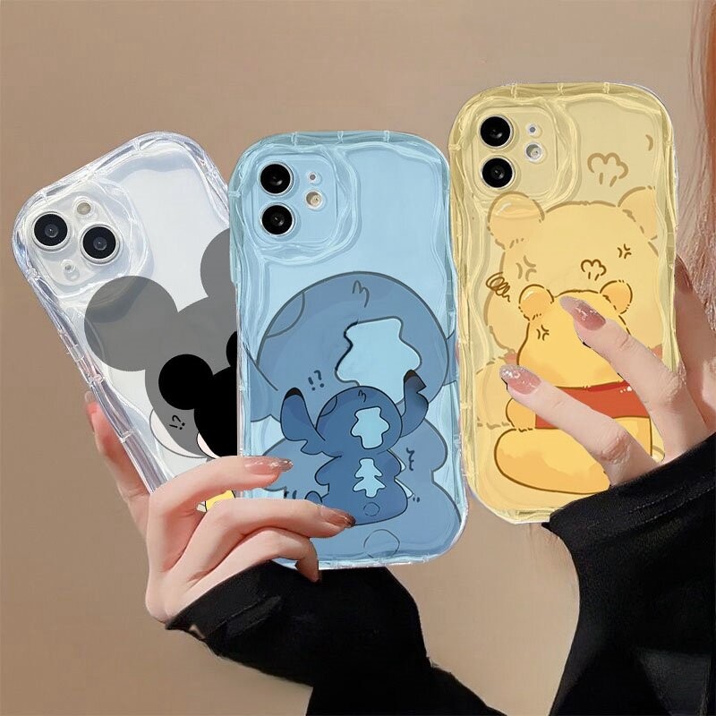 Capa De Telefone Angry Winnie The Pooh Stitch Para Xiaomi Redmi Note 13 Pro 12 4G 11 10 13 Plus ...