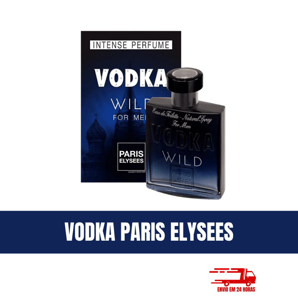 Perfume Vodka Wild Intense Masculino Paris Elysees 100ml | Shopee Brasil