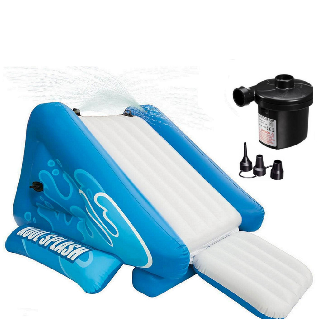 ESCORREGADOR INFLÁVEL PARA PISCINA INTEX 3,3X2,06X1,17M + BOMBA ...