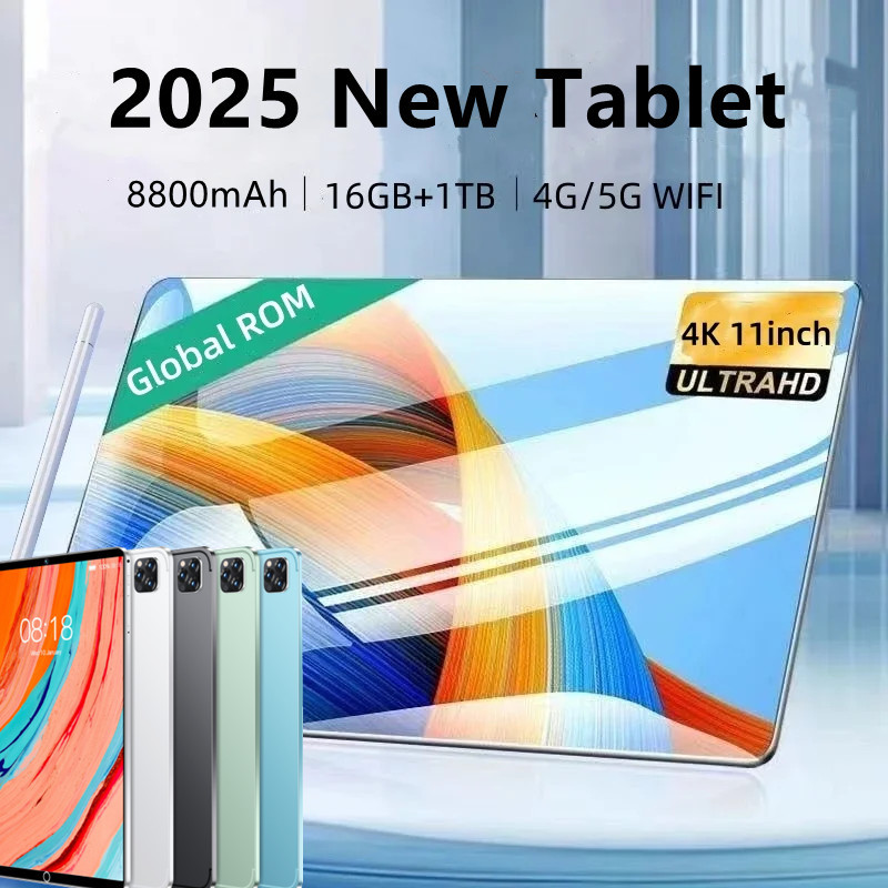 2025 Versão Global Tablets PC Android13 16GB + 1TB Cartão Sim Duplo 12 ...