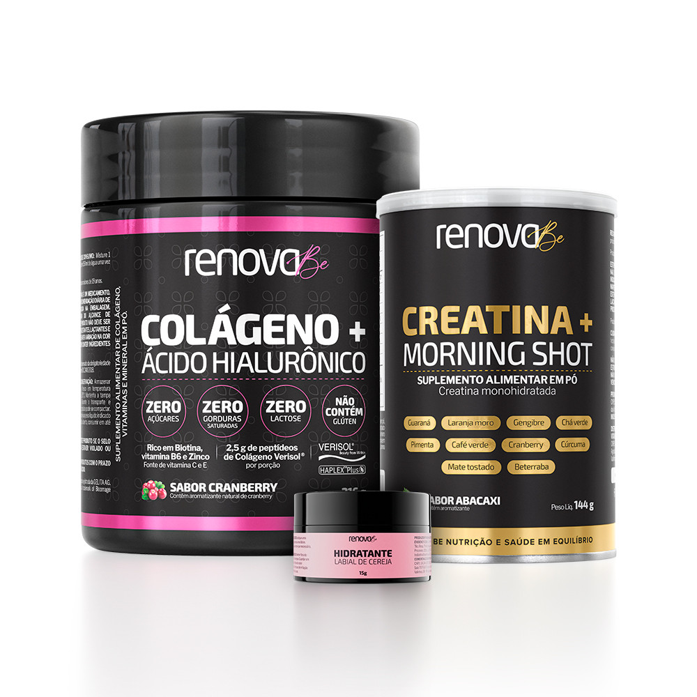 Colágeno Verisol e Creatina Monohidratada Renova Be | Shopee Brasil